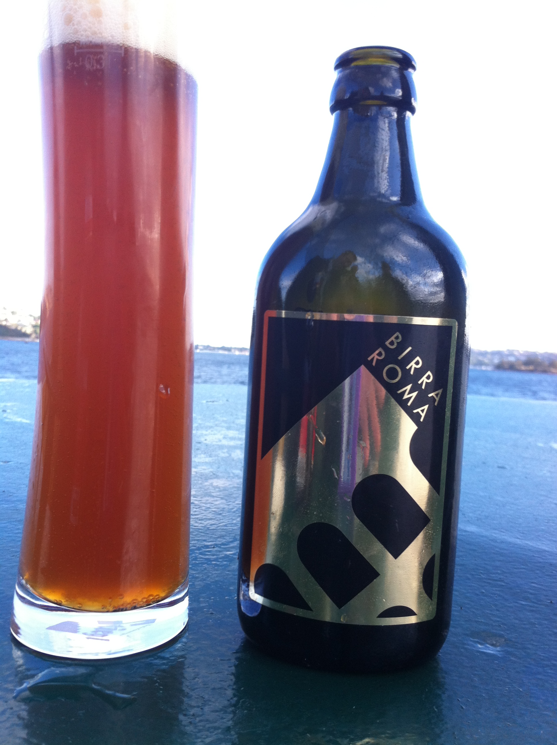 ‘na biretta Rossa and Birra Roma – 2 Stylish Italians – back of the ferry