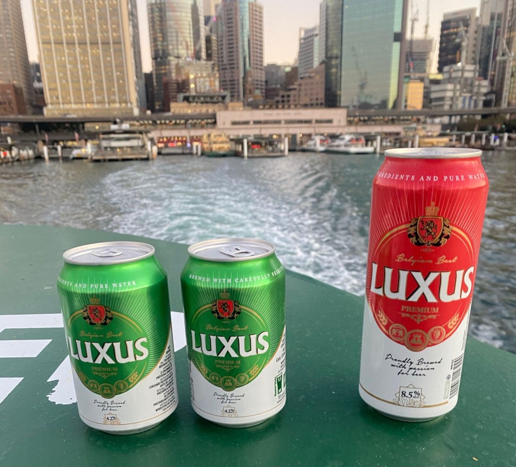 Luxus 8.5% – a new Mr Liquor unique – back of the ferry