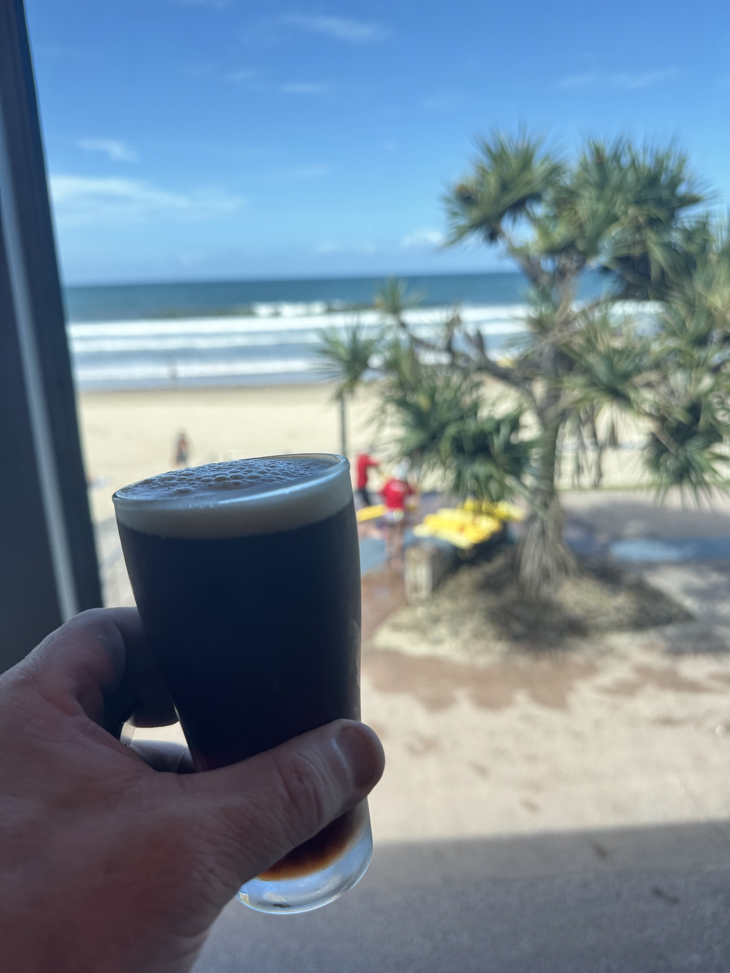 Alex Surf Club and Heads of Noosa Japanese Lagers – back of the ferry